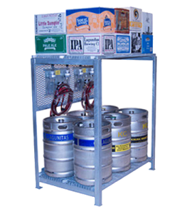 33″ Double Deep Keg Shelf